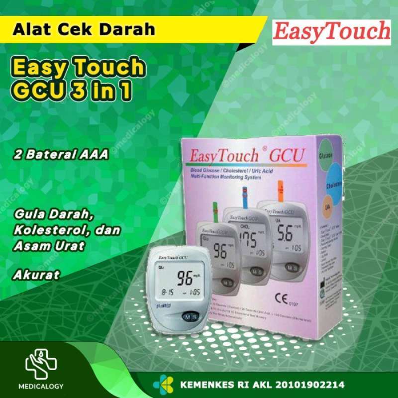 Promo EASY TOUCH GCU 3 IN 1 ALAT CEK GULA DARAH Diskon 33% di Seller ...