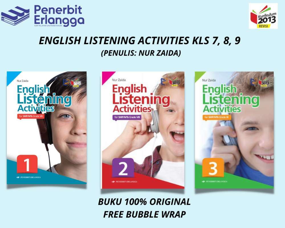 Promo Buku English Listening Activities Kelas 7,8,9 Erlangga - Kelas 9 Diskon 25% Di Seller ...