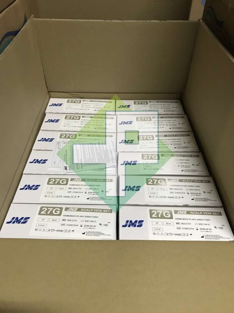 Jual Wing Needle Jms / Scalp Vein Set / Jarum Kupu-kupu 23 25 27g Isi ...