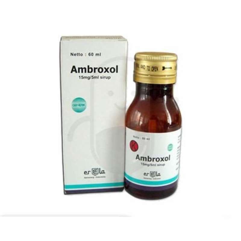 Promo Ambroxol Hcl Erela 15 Mg/5 Ml Syrup 60 Ml Diskon 4% Di Seller ...