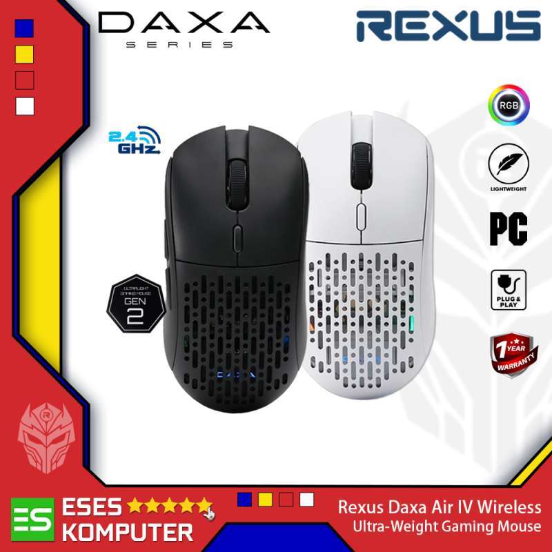 Jual Mouse Rexus Daxa Air Iv / Daxa Air 4 Wireless Gen 2 | Mouse Gaming ...