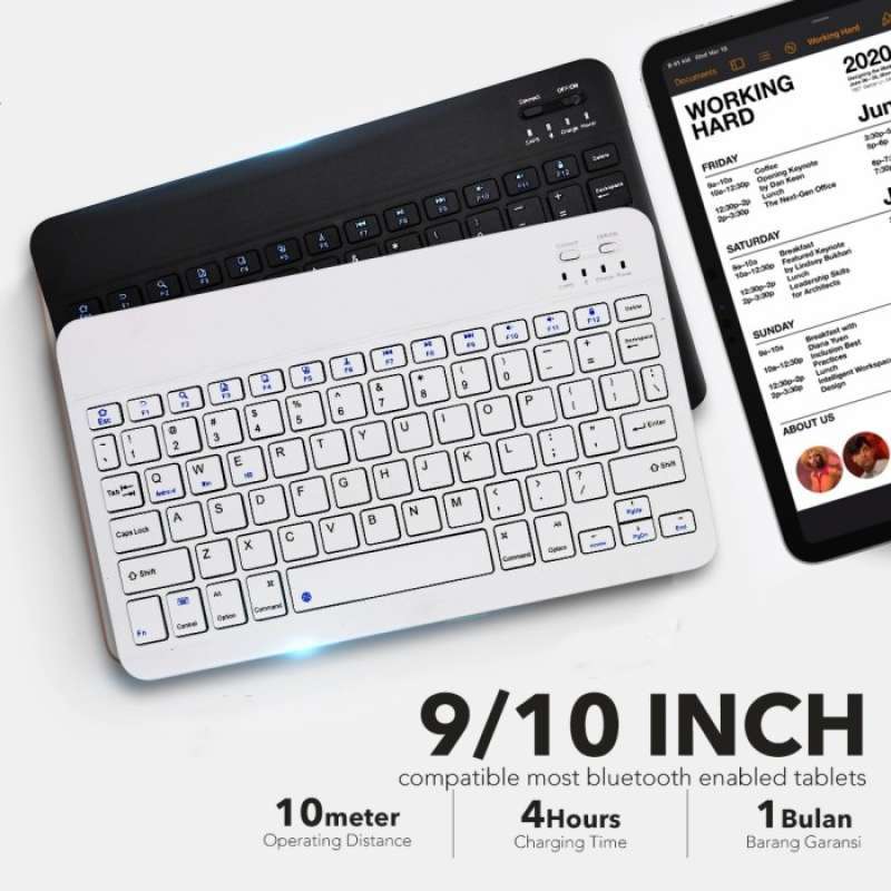 Jual Mini Wireless Bluetooth Keyboard Slim Design Windows Android Ios ...