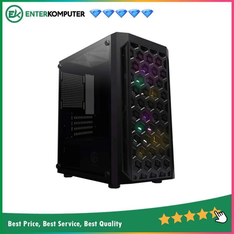 Jual Casing CUBE GAMING GART - mATX - Hexagon Panel Design / Casing ...