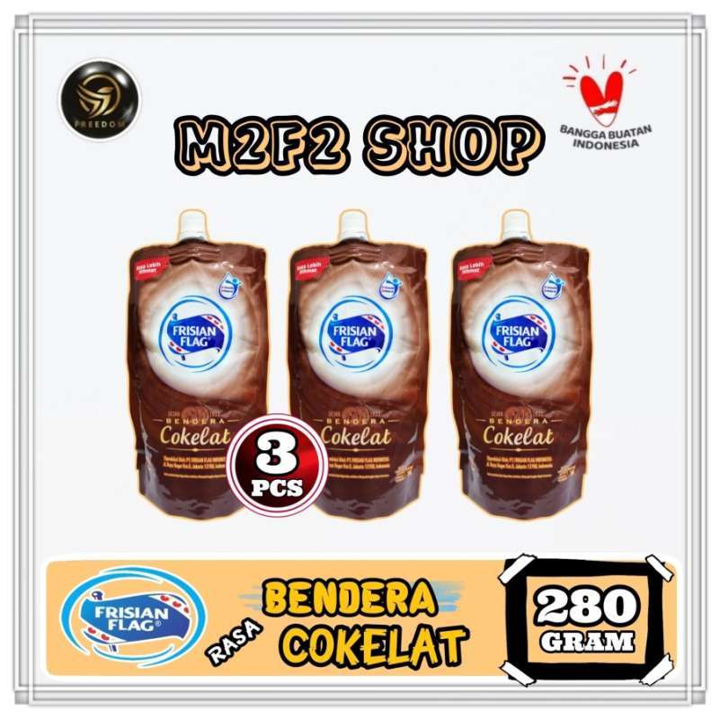 Promo Susu Bendera Frisian Flag Kental Manis Cokelat Pouch - 280 gr ...