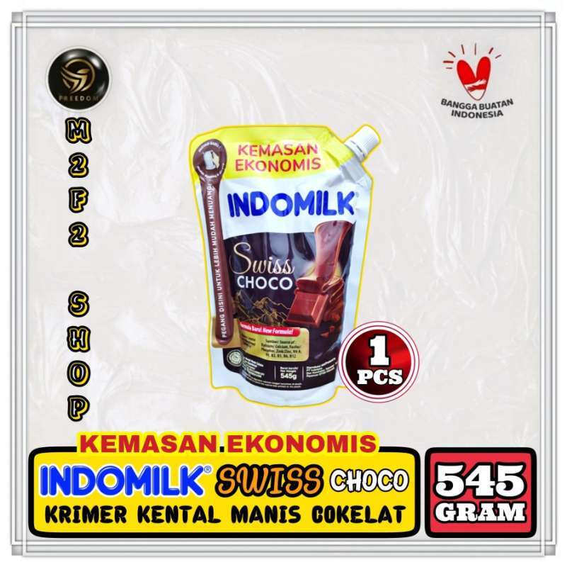 Jual Indomilk Swiss Choco Susu Kental Manis Cokelat Pouch - 545 Gr ...