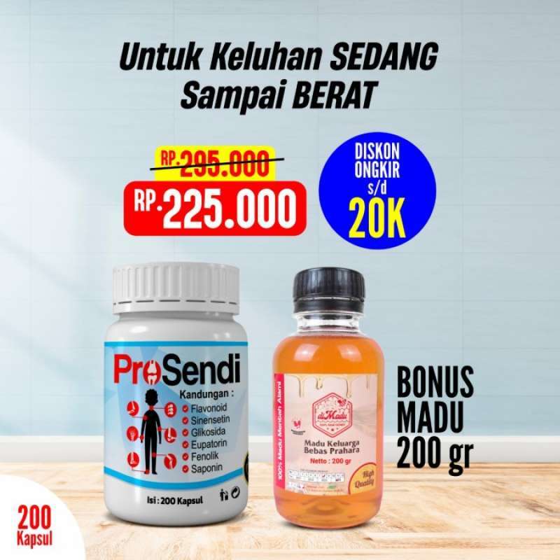 Jual Prosendi Vitamin Tulang Dan Sendi Isi 60kapsul Di Seller Nur Nur ...