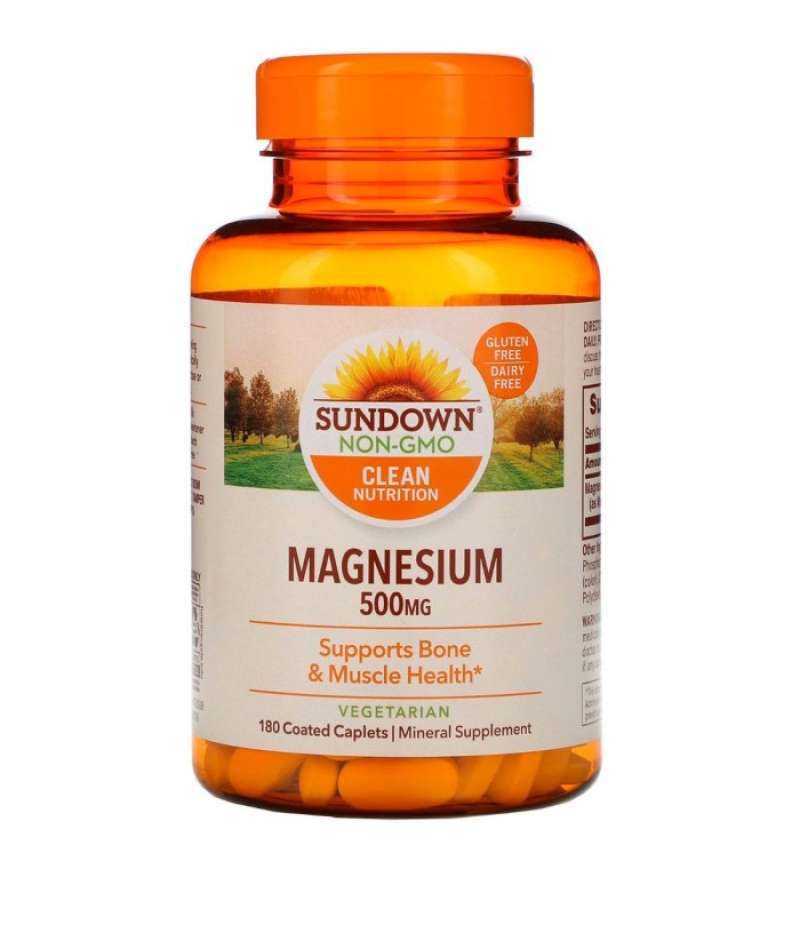 Promo SUNDOWN MAGNESIUM 500 MG 180 COATED CAPLETS USA Diskon 33% di ...