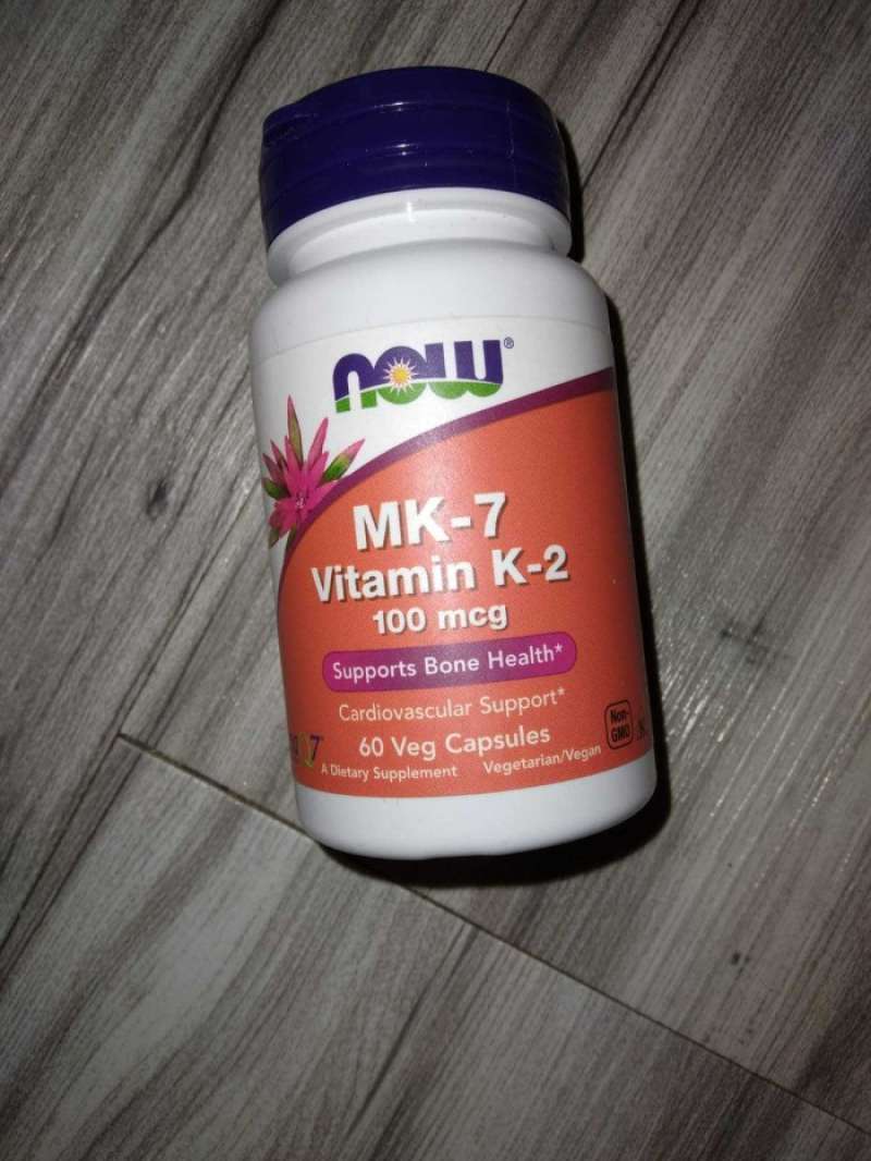 Promo NOW FOODS, MK-7, VITAMIN K-2, 100 MCG, 60 VEG CAPSULES Diskon 33% ...