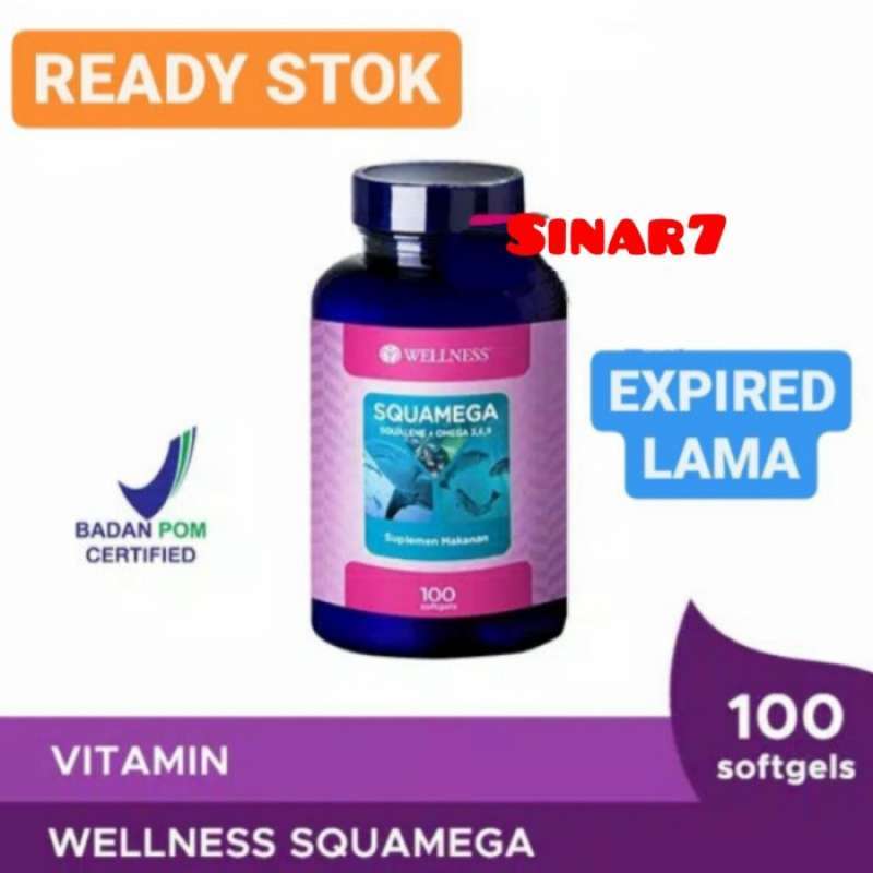 Jual Wellness Squamega Squalene + Omega 369 Plus 100 Softgel Original ...