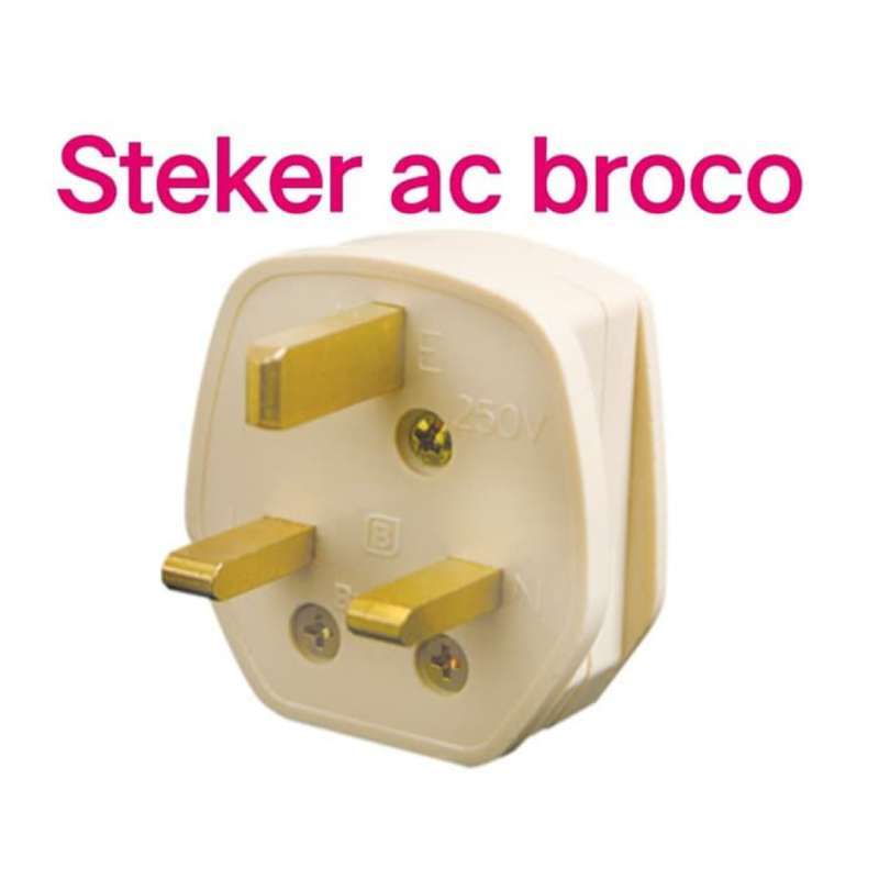 Jual Broco Steker Ac / Steker Ac Kaki 3 / Steker Ac Di Seller Alfa ...