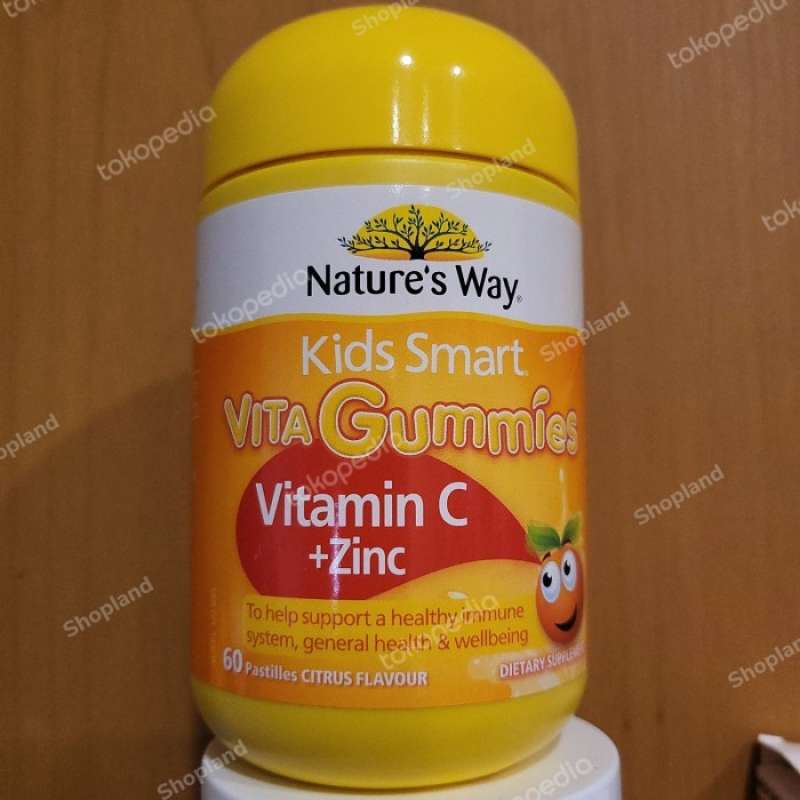 Jual Natures Way Kids Smart Vitamin C And Zinc Vita Gummies Pastilles ...