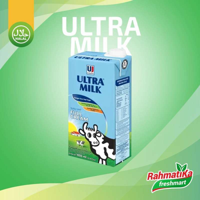 Jual Ultra Milk Full Cream / Susu UHT Full Cream 1 Liter di Seller Rahmatika Freshmart - Pondok ...