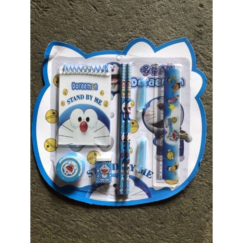 Jual Set Lengkap Alat Tulis 8 In 1 Bentuk Kucing - Doraemon di Seller ...
