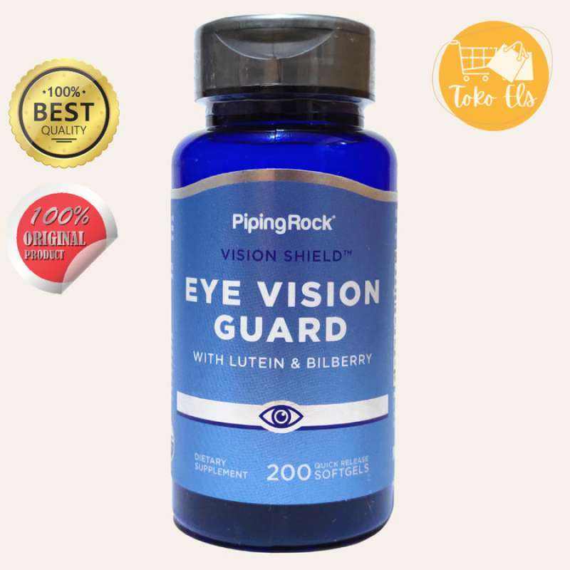 Promo Piping Rock Eye Vision Guard Lutein 20mg Bilberry 200 softgels ...
