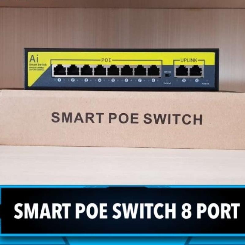 Promo Smart POE Switch Gigabit 10 Port with 8 POE + 2 Uplink Diskon 23% ...