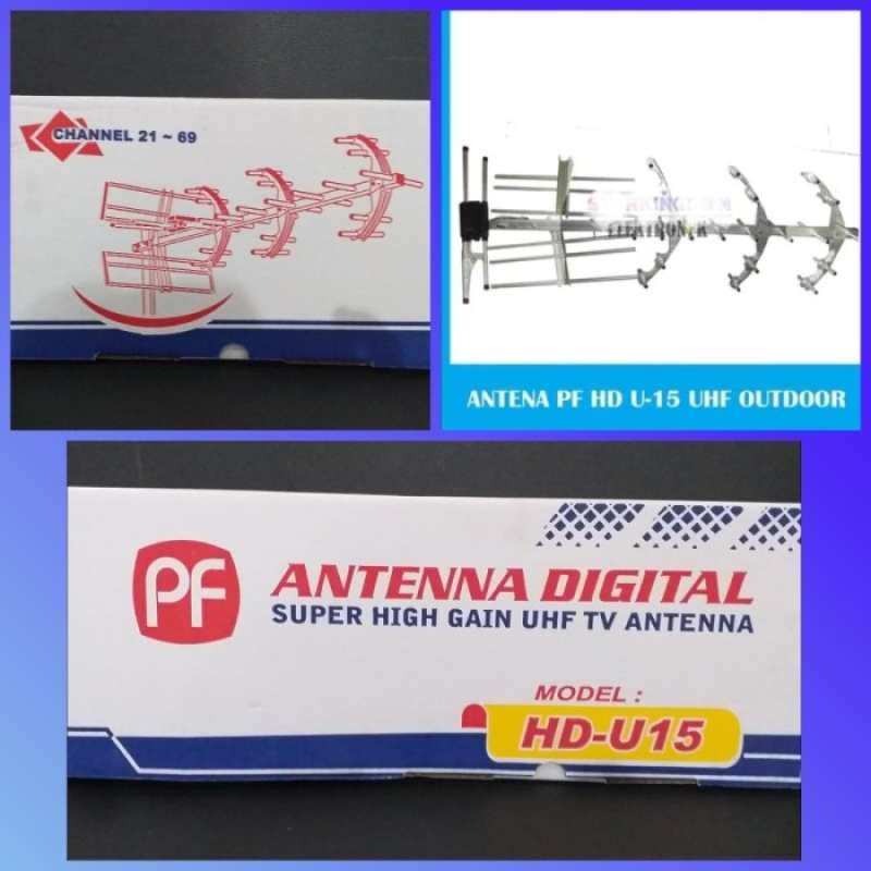 Jual Antenna Outdoor/Antena Luar PF Digital HD-U15 Gambar Lebih Jernih ...