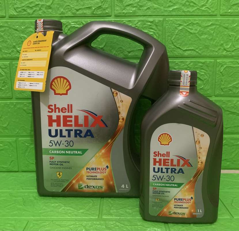 Jual Oli Shell Helix Ultra 5w-40 paket bundling (4liter+1liter) total ...