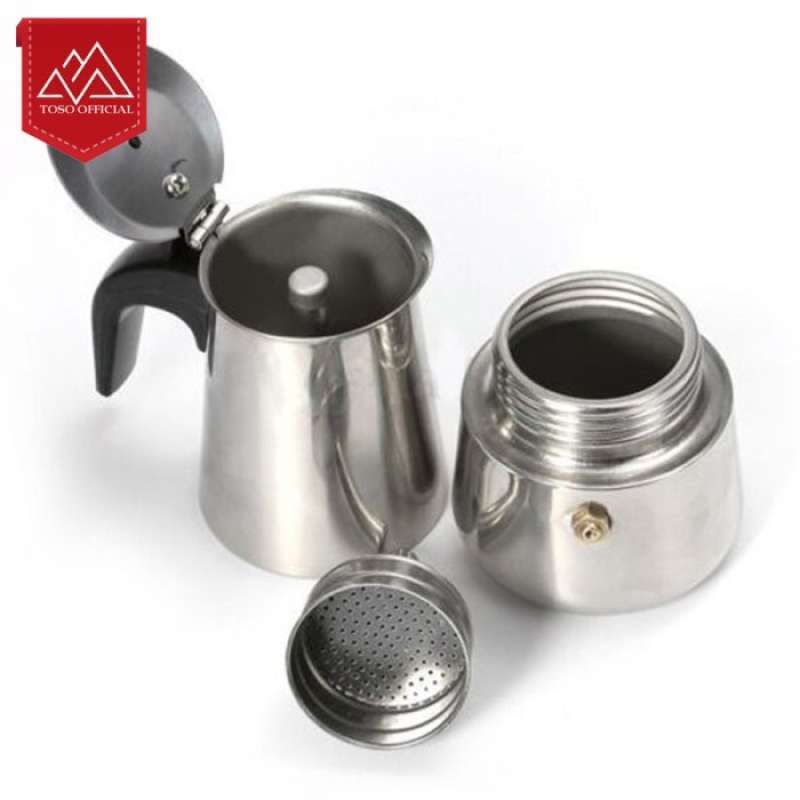 Promo MOKA POT STAINLESS 9 CUPS MOKAPOT COFFEE ESPRESSO MAKER ALAT KOPI ...