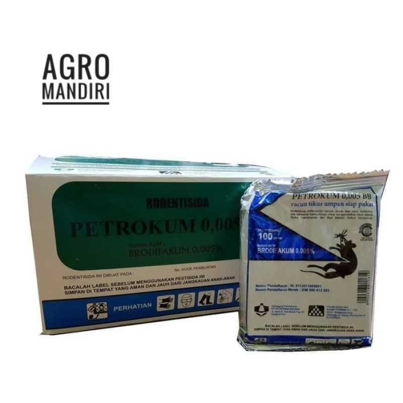 Jual Petrokum 100 Gram Rodentisida Racun Tikus Umpan Mati Kering Di ...