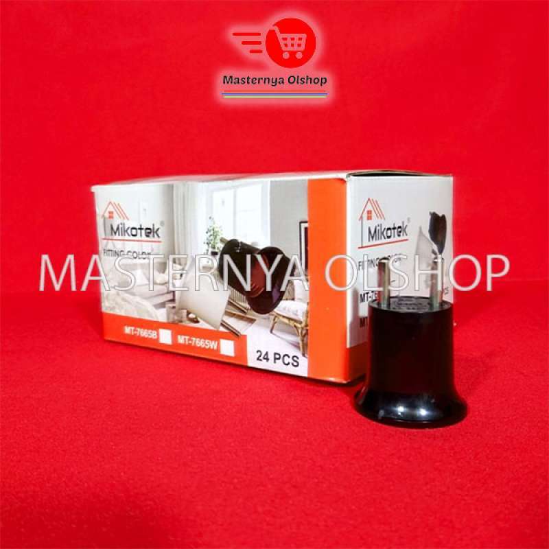 Promo MIKOTEK FITTING COLOK MT-7665B 4A 250V E27 STEKER FITING RUMAH ...