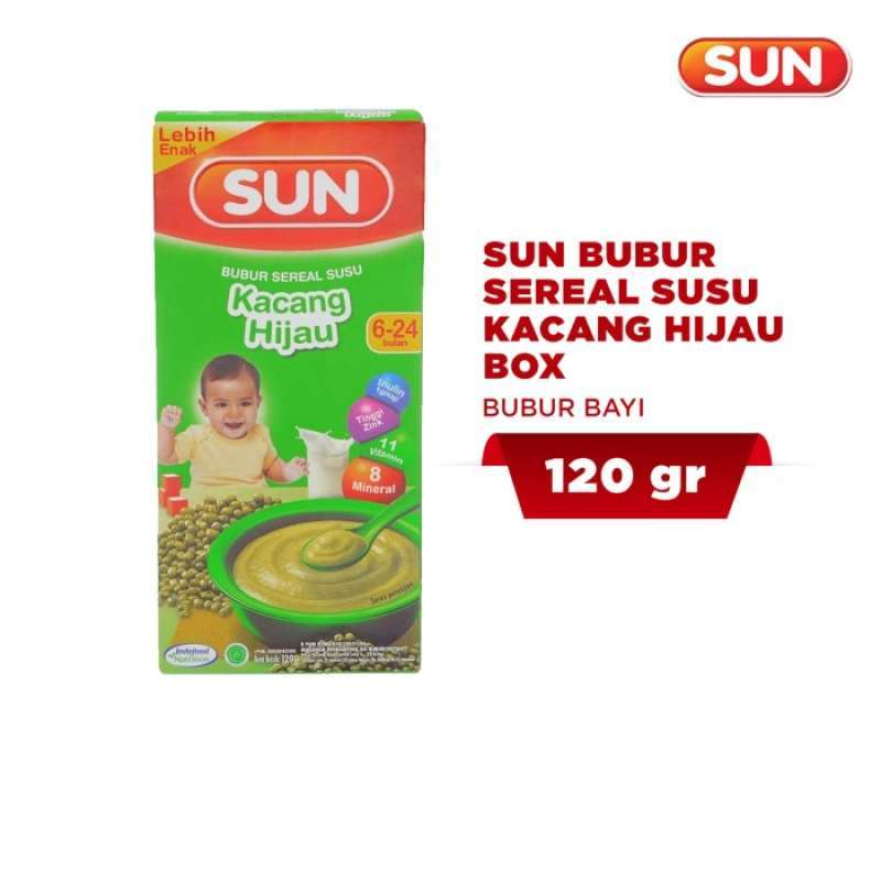 Jual Sun Bubur Sereal Susu Kacang Hijau 120 Gr Box Di Seller Indofood ...