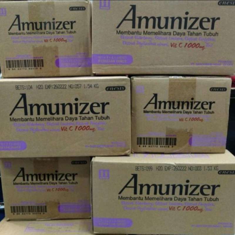 Promo amunizer vitamin c 1000mg 1 karton 48 box (192 sachet ) Diskon 33 ...