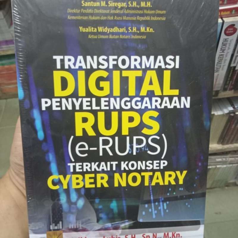 Promo BUKU TRANSFORMASI DIGITAL PENYELENGGARAAN RUPS TERKAIT CYBER ...