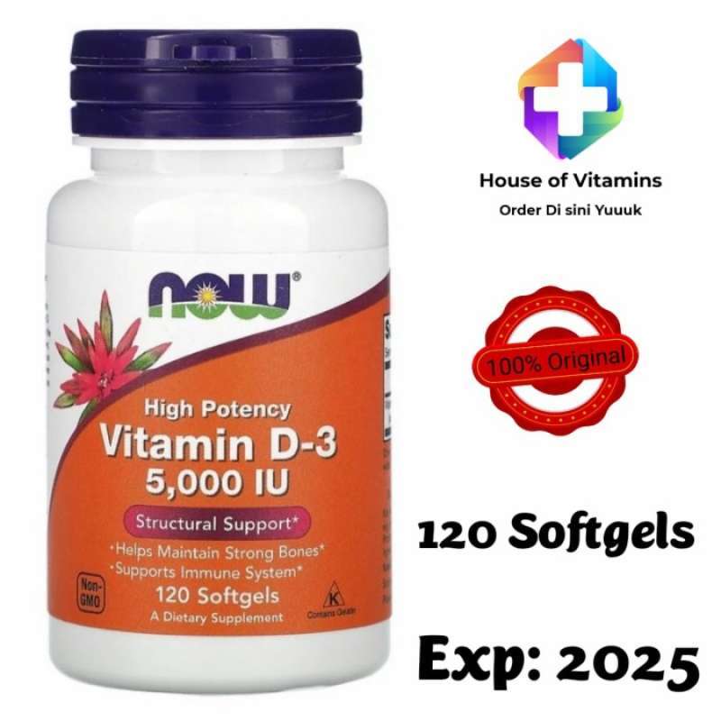 Promo Now Foods Vitamin D3 5000 IU 120 240 Now Vit D3 10000 IU 120 ...