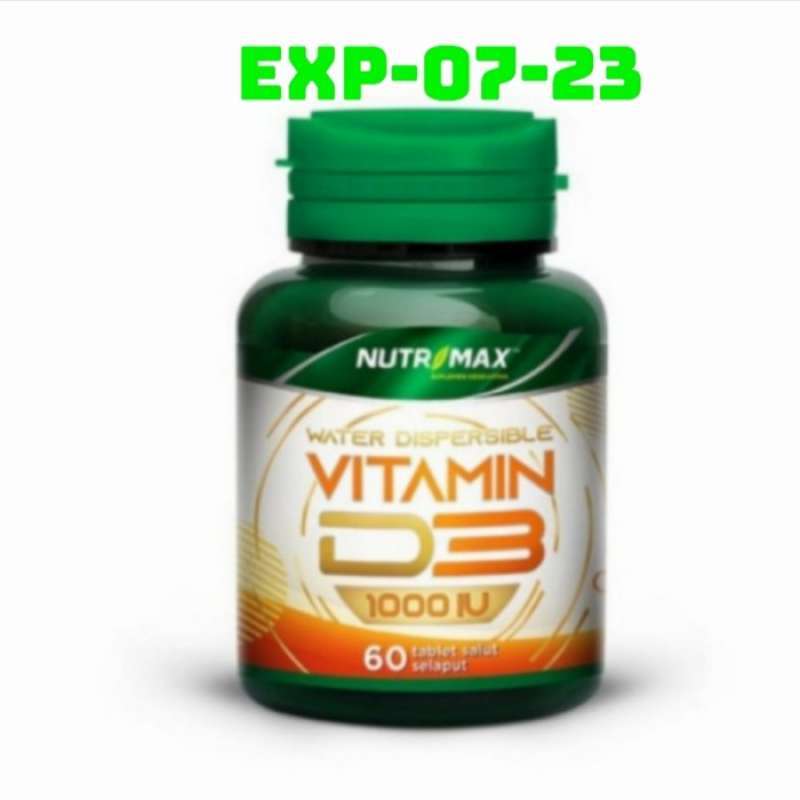Jual Nutrimax Vitamin D3 1000 Iu Isi 60 Tablet Vit D 3 1000iu Imunitas ...