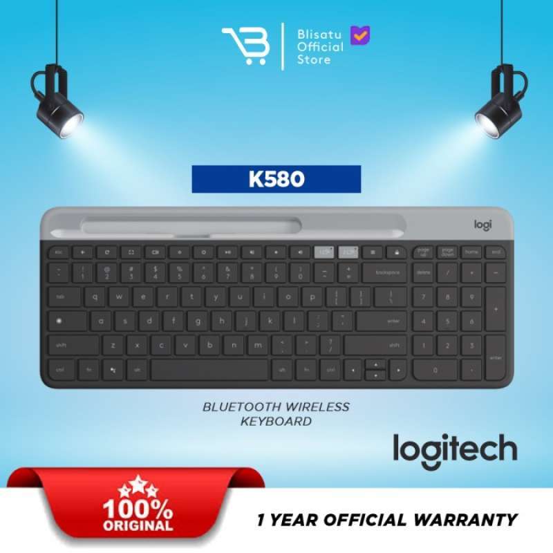 Jual Logitech K580 Slim Multi Device Wireless Bluetooth Keyboard ...