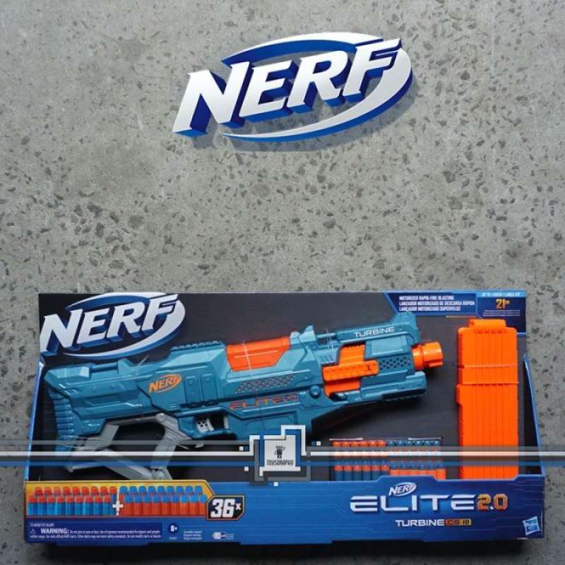 Promo Nerf Elite 2.0 TURBINE CS18 Automatic Rapidstrike 36 Darts ...
