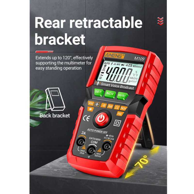Promo Aneng Digital Multimeter Voice Broadcast Voltage Tester 4000 ...