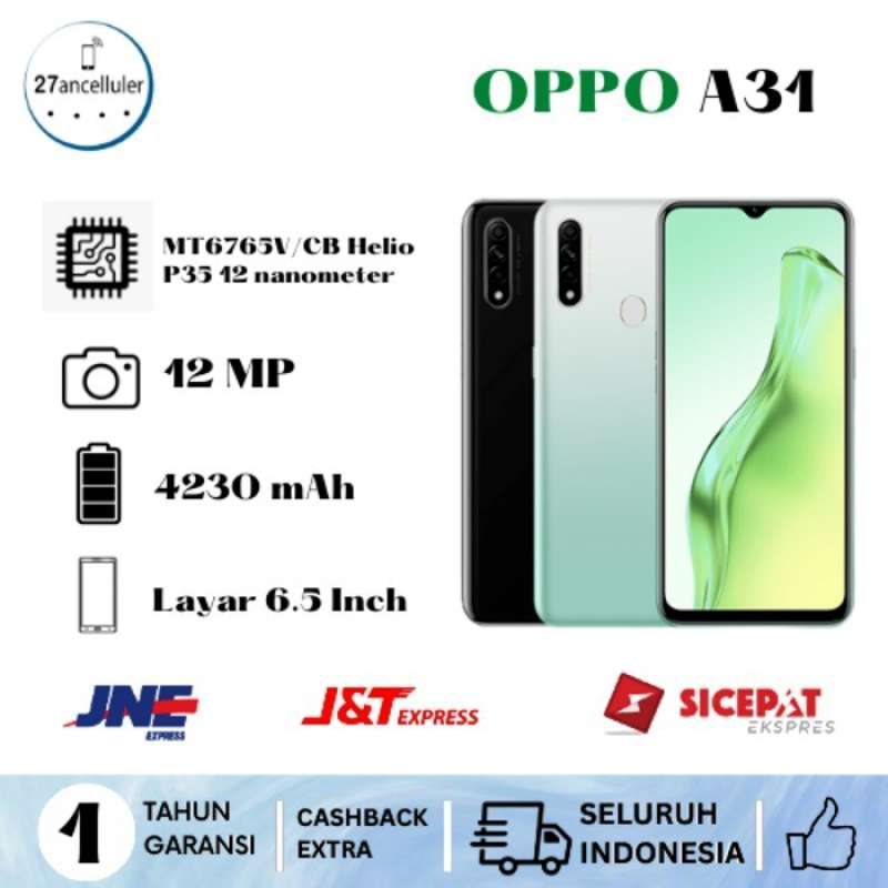 Jual Oppo A31 Full Set 6/128gb Garansi 1 Tahun Di Seller 27an Celluler - Pejagalan, Kota Jakarta ...