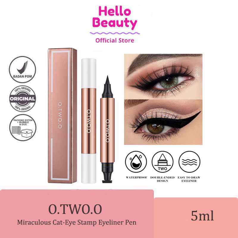 Promo O.TWO.O Miraculous Cat-Eye Stamp Eyeliner Pen Diskon 27% di ...