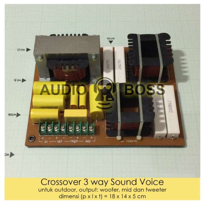Promo Crossover Pasif 3 way Sound Voice 650 - 1000 Watt Woofer Mid ...
