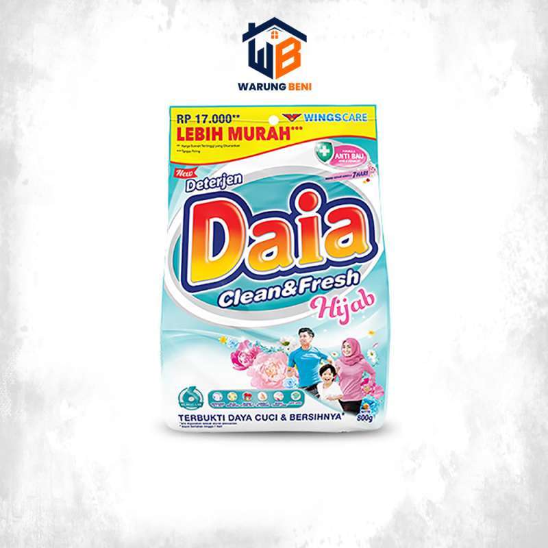 Jual Daia Hijab Deterjen Bubuk Clean & Fresh 800 Gr Di Seller Warung Beni - Bintaro, Kota ...