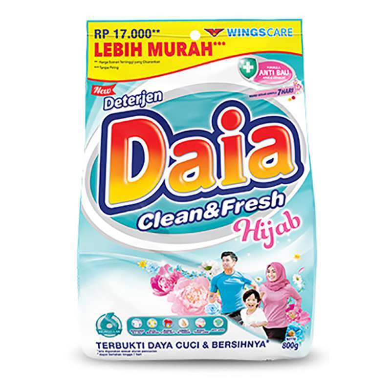 Jual Daia Hijab Deterjen Bubuk Clean & Fresh 800 Gr Di Seller Warung Beni - Bintaro, Kota ...