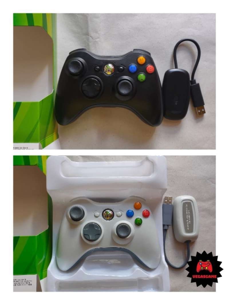 Jual Stick Stik Controller Xbox 360 Pc Ps3 Wireless Plus Receiver Di ...