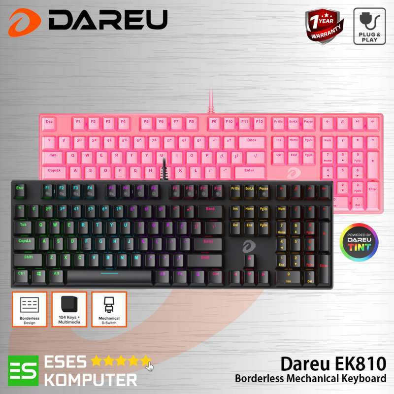 Jual Keyboard Dareu EK810 EK-810 RGB | Mechanical Keyboard Gaming ...