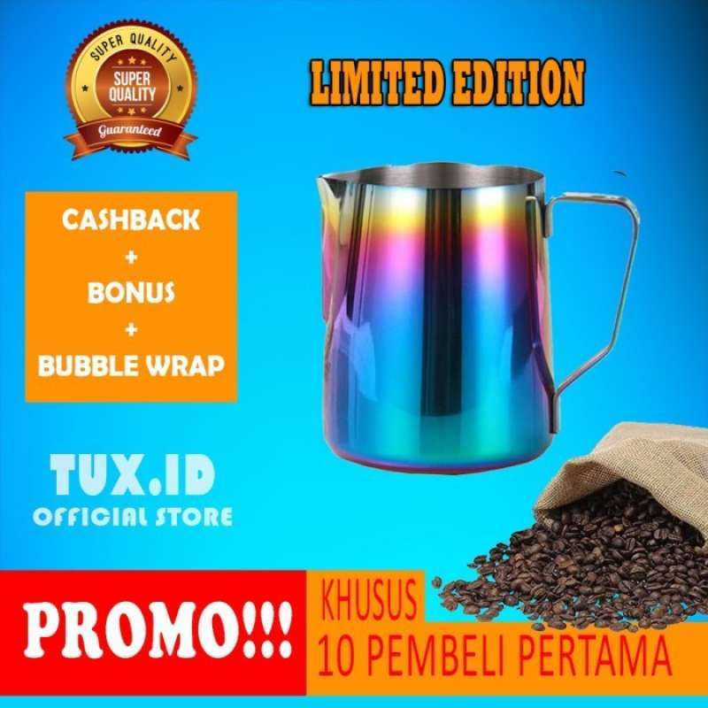 Jual Milk Jug 600 Ml Rainbow Gelas Kopi Pitcher Coffee Latte Art Di ...