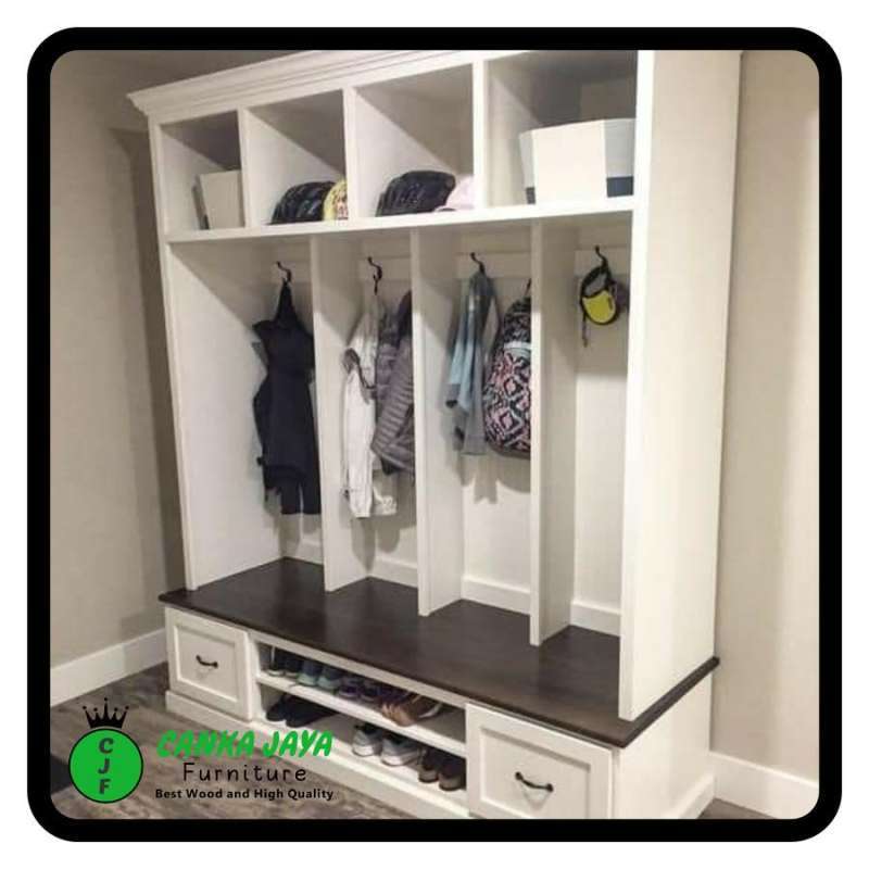 Jual LEMARI PAKAIAN RAK BAJU MINIMALIS TERBUKA SERBAGUNA 2 LACI MURAH ...
