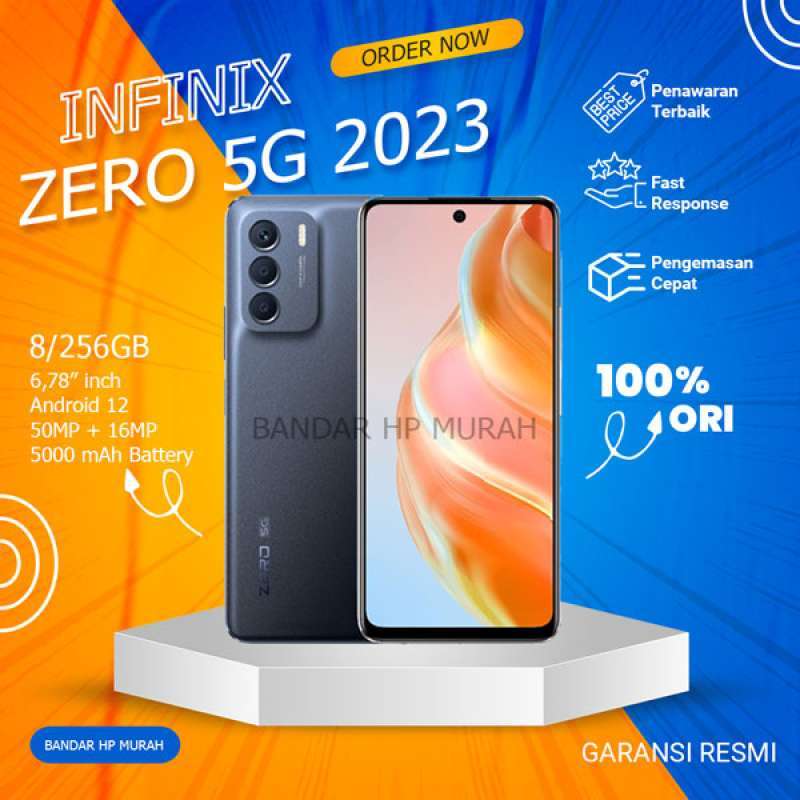 Promo Infinix Zero 5G 2023 8gb 256gb Mediatek Dimensity 920 Garansi Resmi - Coral Orange Diskon ...