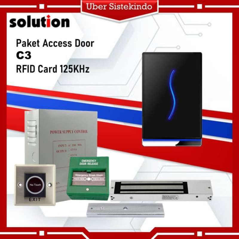 Promo Paket Access Control Solution C3 - Door Access Control Rfid 125khz - Dr Barang Store ...