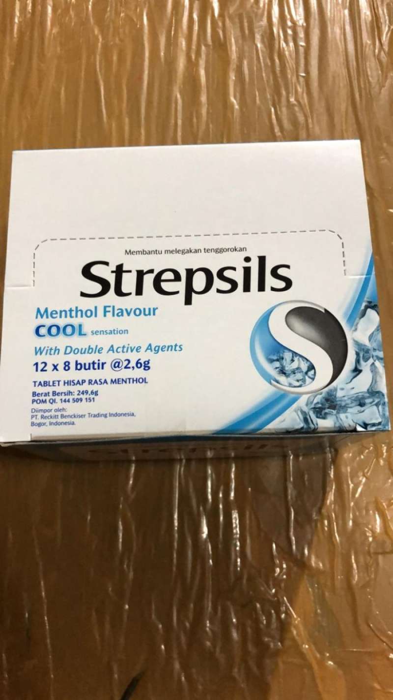 Jual Strepsils Menthol - Box ( Isi 12 Sachet) Di Seller Anes Medika ...
