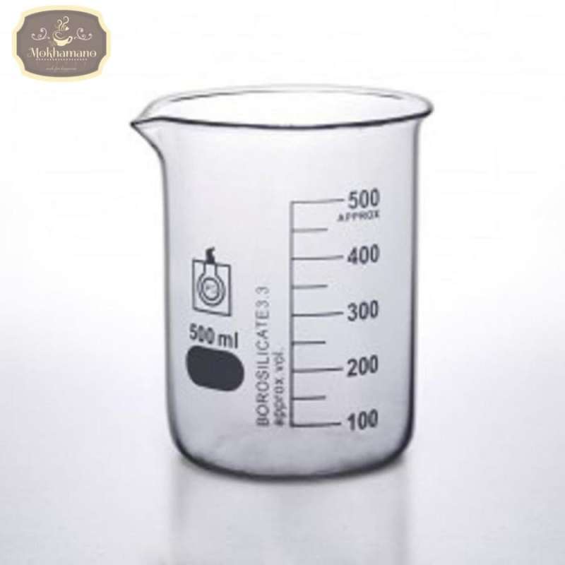 Jual SUJI Beaker Glass - Mengukur Essential Oil Mikrobiologi Kimia 500 ...