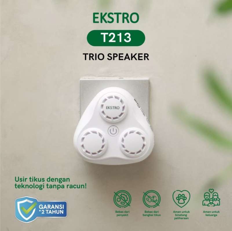 Promo Tissor Extro Pengusir Tikus Ultrasonic T213 Tanpa Racun Perangkap Lem Diskon 33% di Seller ...