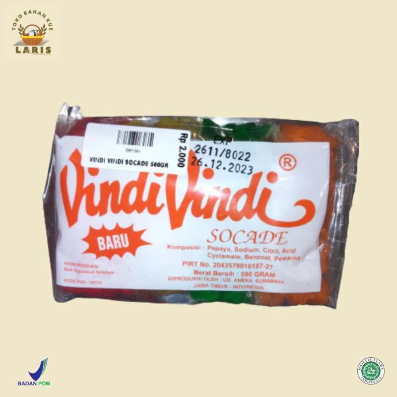 Jual Vindi Vindi Socade 500 Gr Di Seller Tobaku Laris - Sawojajar, Kota ...