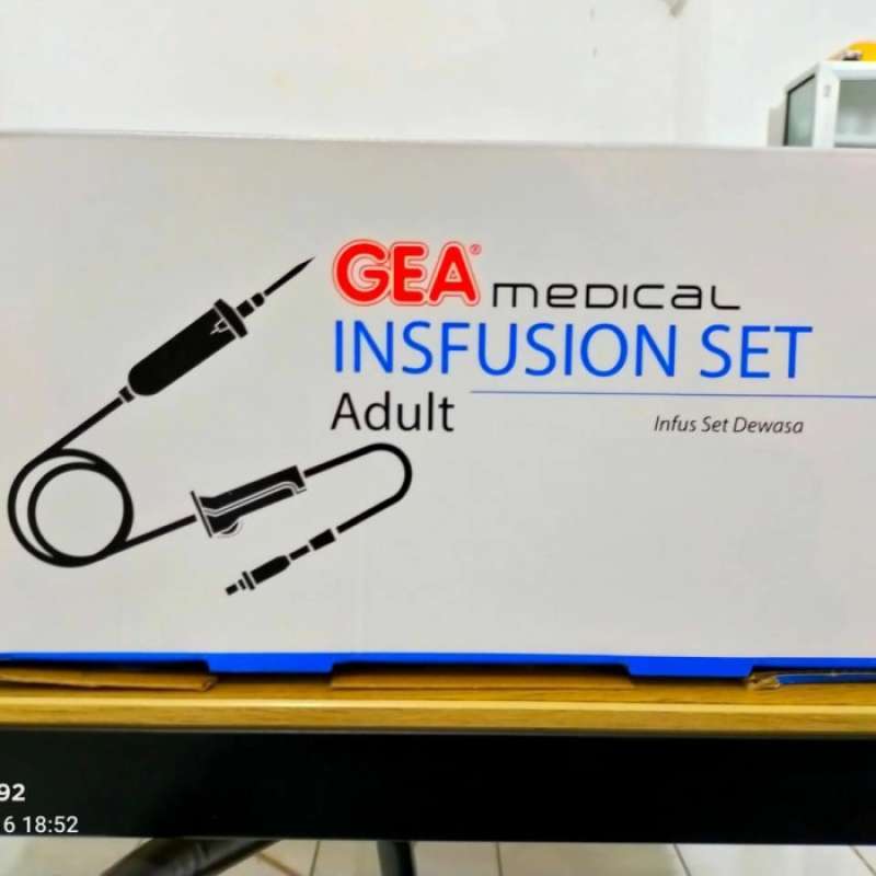 Jual Infuset Dewasa / Infusion Set Merk : gea Satuan : box Isi : 50pcs ...