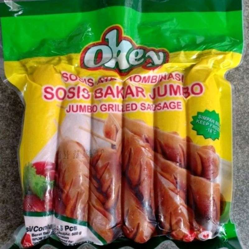 Jual Okey Sosis Bakar Jumbo 500 gr di Seller SAJI Frozen & Snack ...