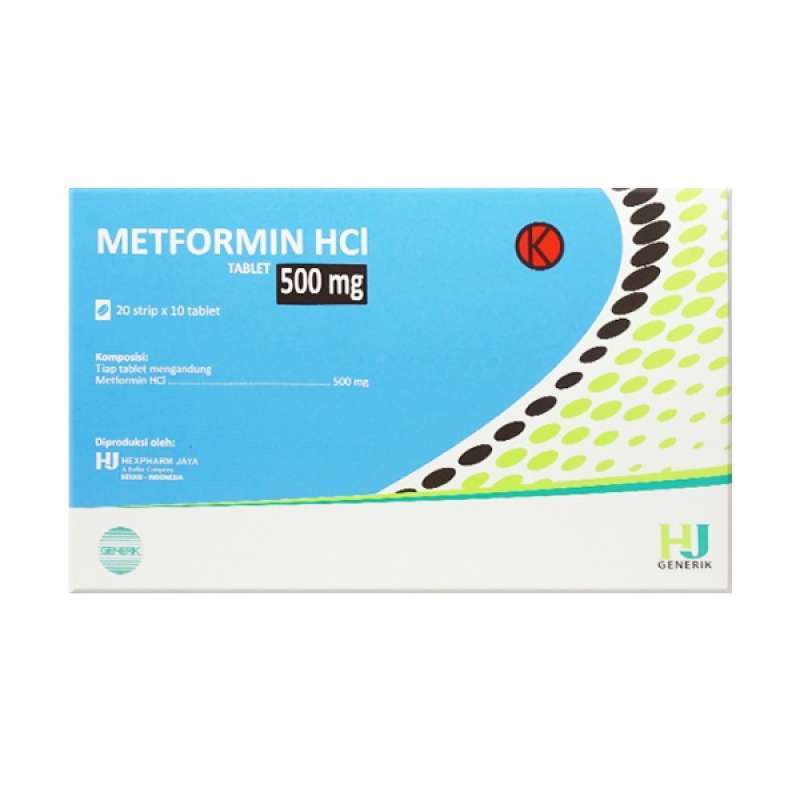 Promo Metformin Hcl 500 Mg Hj 10 Tablet Diskon 15% Di Seller Gotuku ...